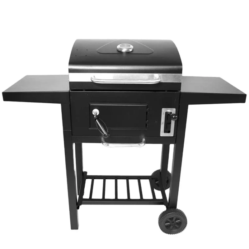 SCB-115-BBQ-Grill-Round-Charcoal-Stove-Outdoor-Bacon-Portable-3-in-1 ...