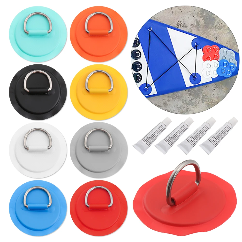 1PC-Surfboard-Dinghy-Boat-PVC-Patch-With-Stainless-Steel-D-Ring-Deck ...