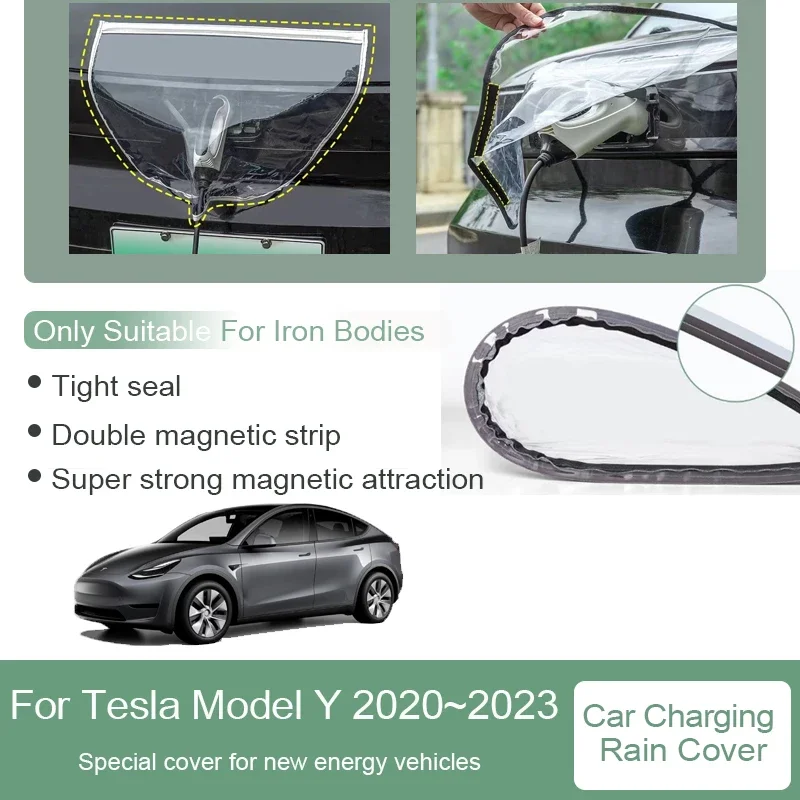 Car-Rain-Shields-For-Tesla-Model-Y-2020-2023-Special-Charger-Plug-New ...
