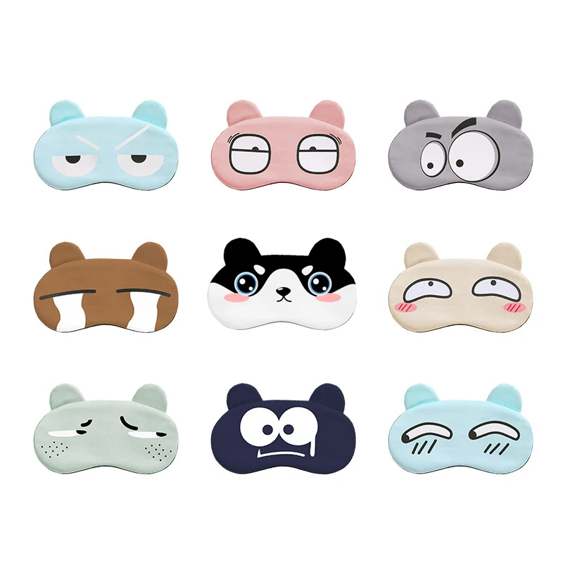 New Cartoon Sleep Mask Eye Cover Sleeping Mask For Women Men ...