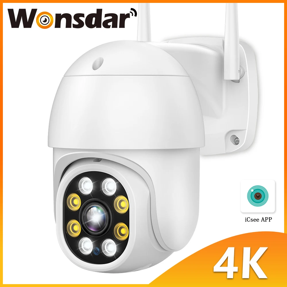 4K 8MP Ultra HD IP Camera 5MP H.265 PTZ Outdoor WiFi Camera 1080P AI ...