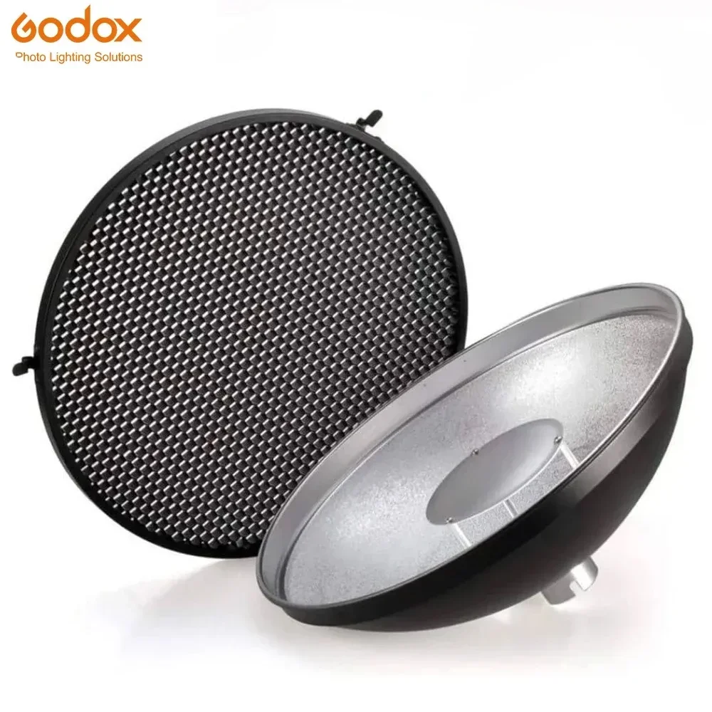 Godox AD-S3 Beauty Dish Reflector with Honeycomb Cover for Godox ...