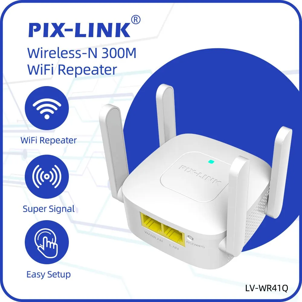 PIX-LINK-WR41Q-300M-WiFi-Range-Extender-WiFi-Signal-Booster-Wireless ...