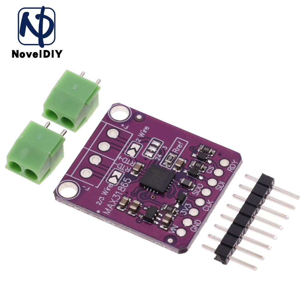 DC 3V 5V MAX31865 SPI PT100 ~ PT1000 RTD 컨버터 보드, 열전대 온도 센서 증폭기 감지기 모듈 ...