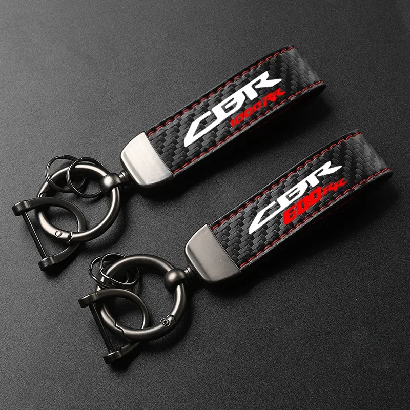 Keychain-High-Grade-Carbon-Leather-Motorcycle-Keychain-Key-Rings-for ...