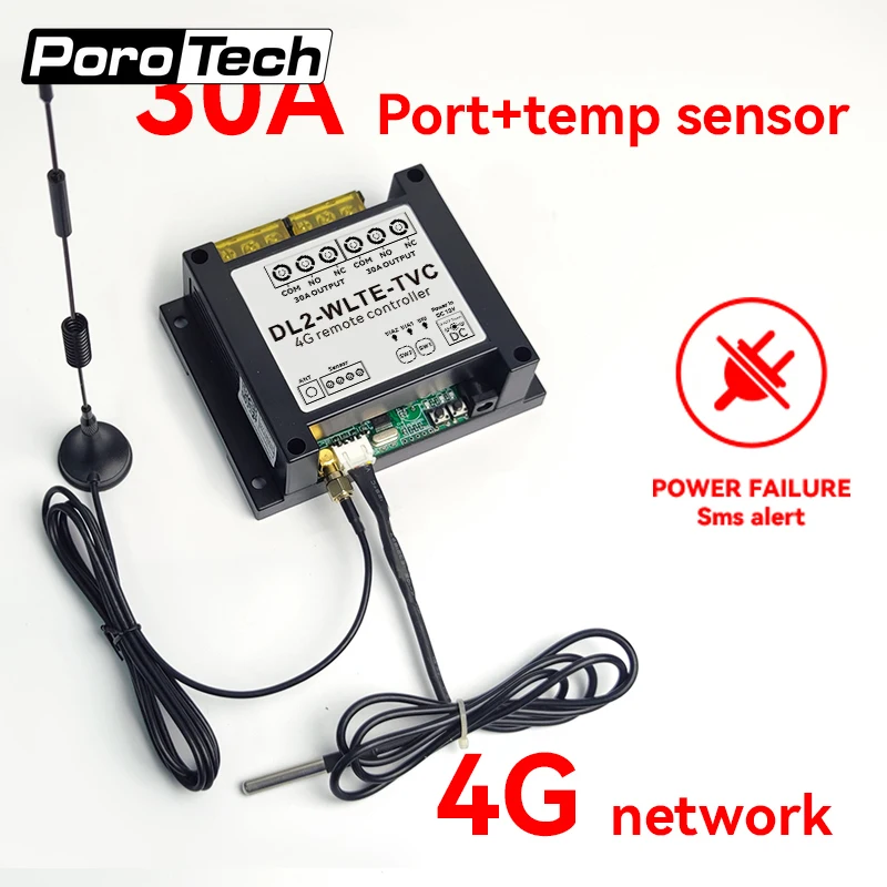 DL2 WLTE TVC Smart 4G LTE Controller 30A Big Power Relay Switch For ...