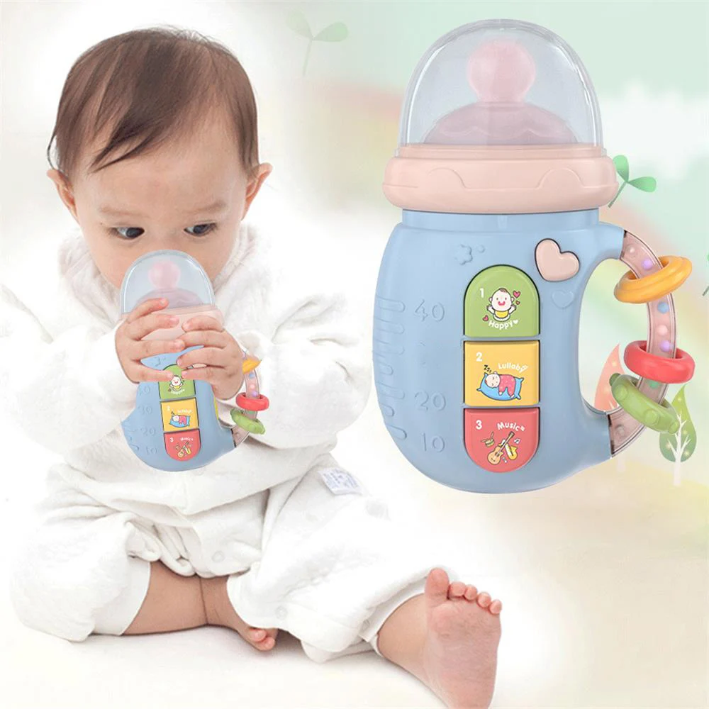 Musical-Feeding-Bottle-Pacifier-Newborn-Soft-Glue-Teether-Education ...