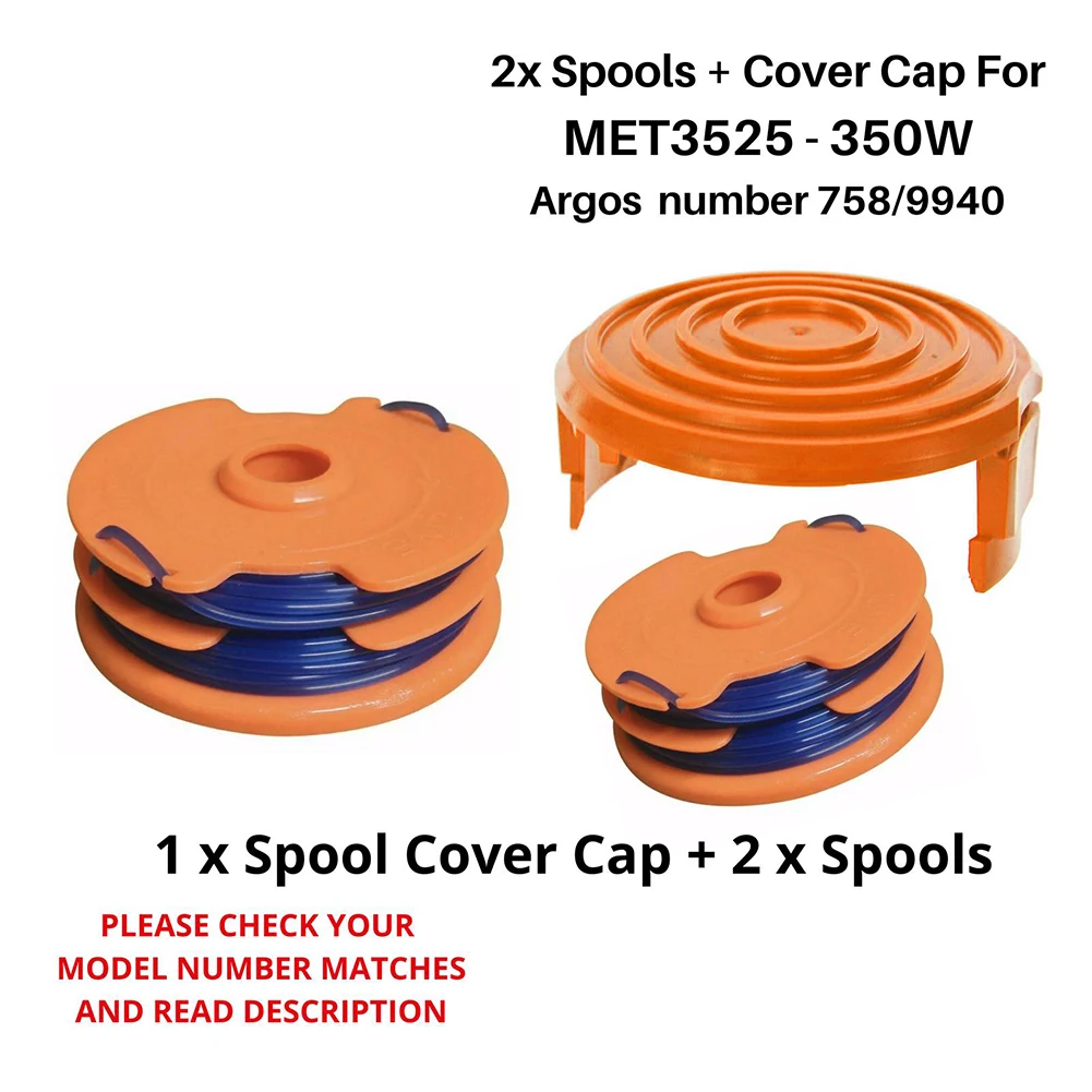 Trimmer-Spool-Cover-Cap-With-Spool-For-MET3525-For-Grass-String-Trimmer ...