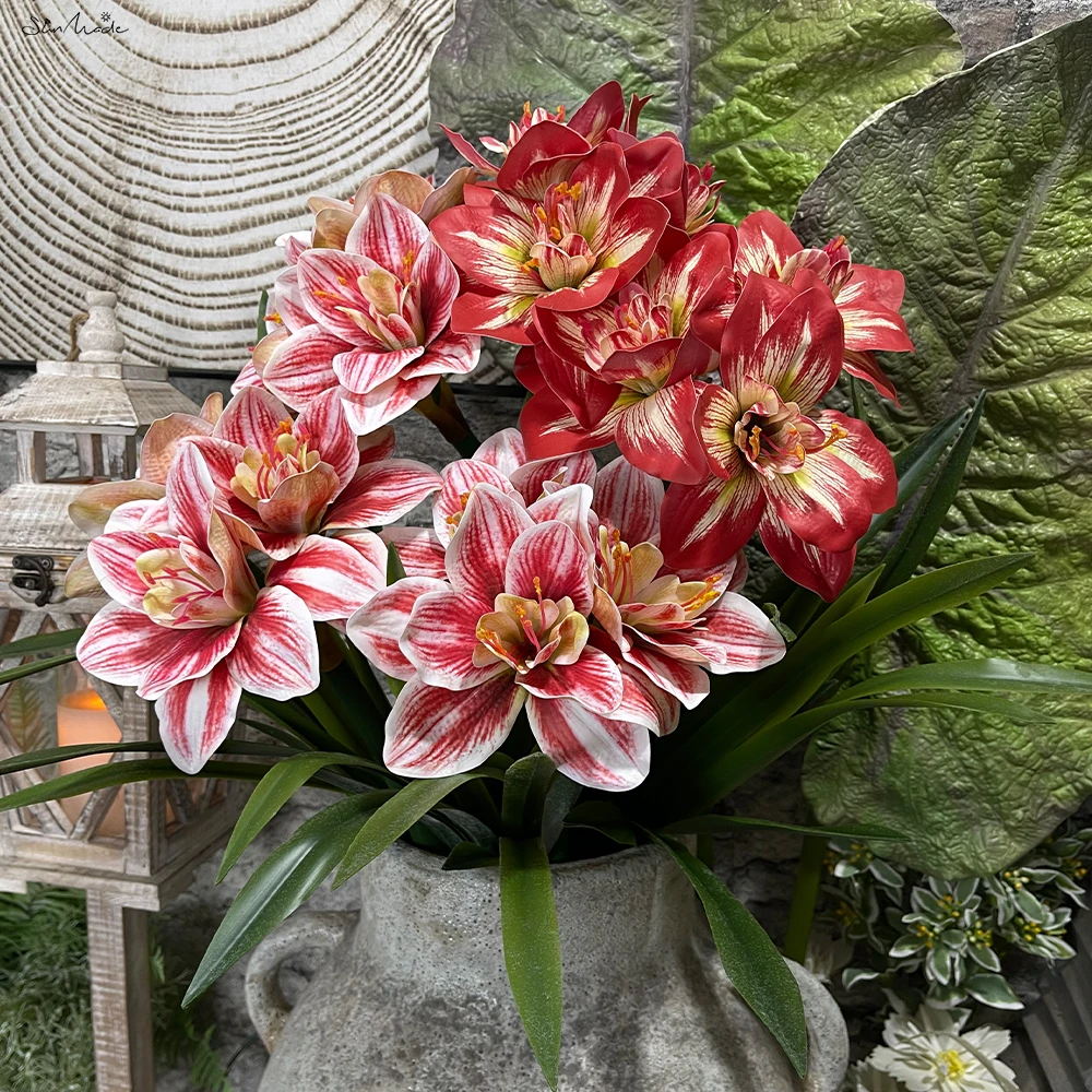 SunMade-Luxury-3-Head-Dancing-Lady-Flower-Real-Touch-Artificial-Flowers ...