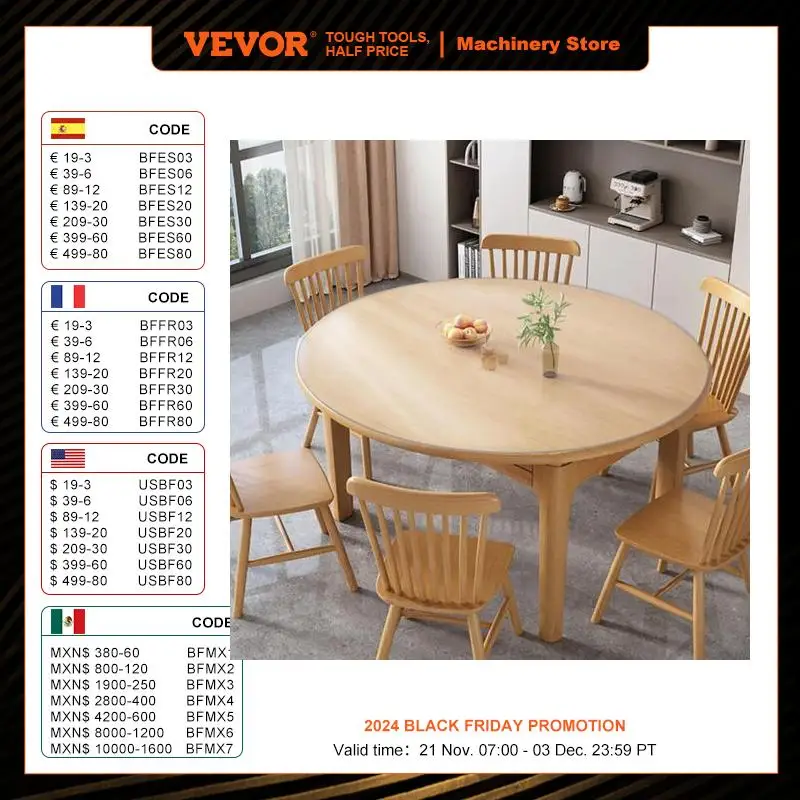 VEVOR-Round-PVC-Tablecloth-Anti-hot-Table-Mat-Transparent-Soft-Glass ...