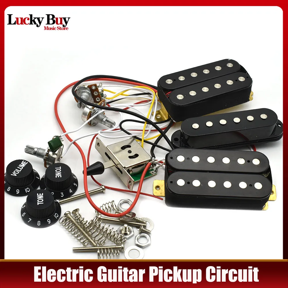 1set-Loaded-Prewired-Electric-Guitar-Pickguard-HsH-Pickups-Pre-Wired ...
