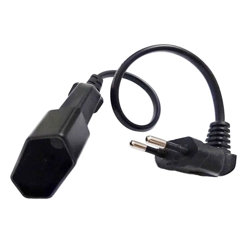 Nchtek 90 Degree Angled European Round 2pin Male To Female Plug Eu ...