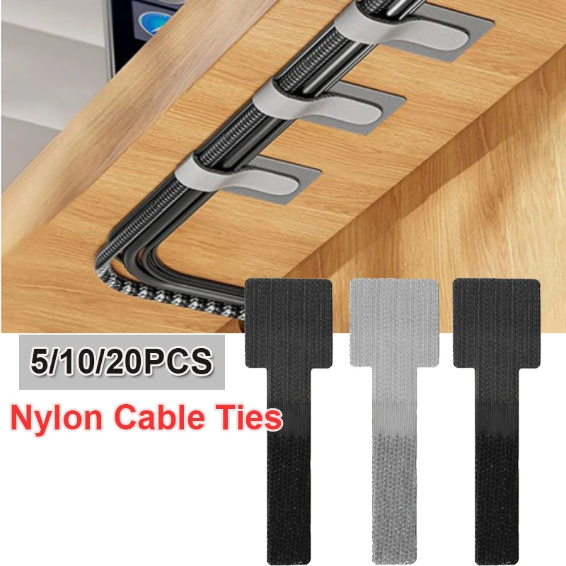 Reusable-Cable-Organizer-Ties-Mouse-Earphones-Wire-Management-Nylon ...