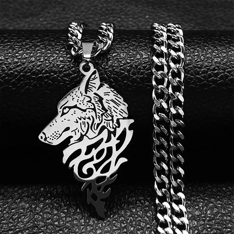 Cool Wolf Necklaces For Men