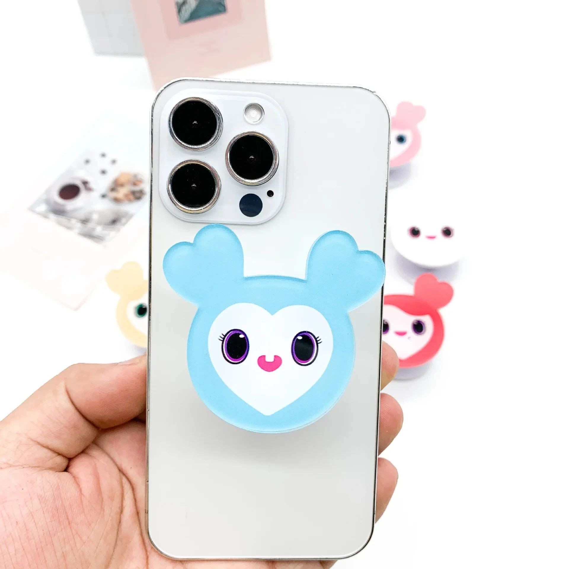Girl-Idol-High-Definition-Acrylic-Phone-Holder-Portable-Telescopic ...