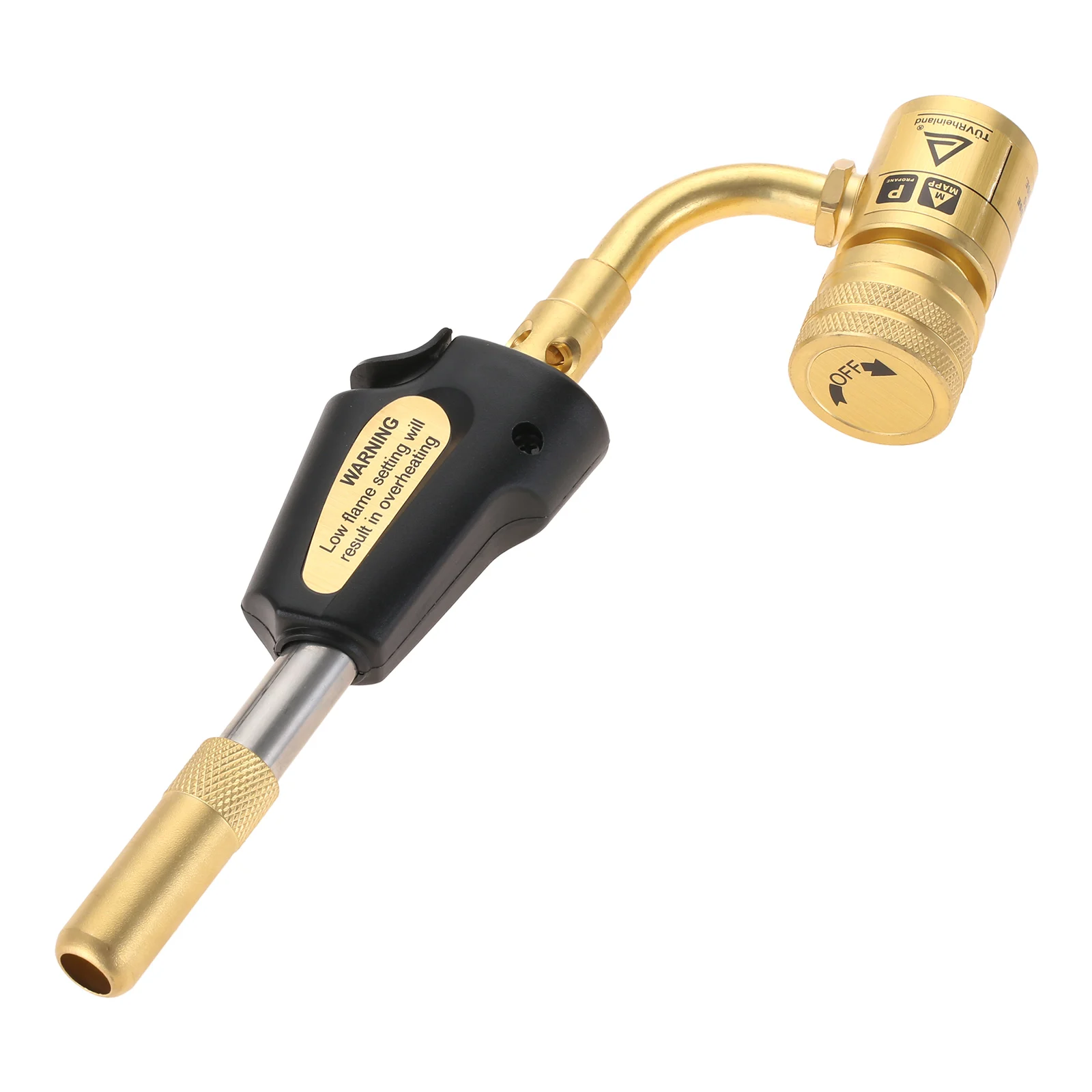 Propane-Mapp-Gas-Turbo-Torch-Head-Brass-Nozzle-with-Self-Ignition ...