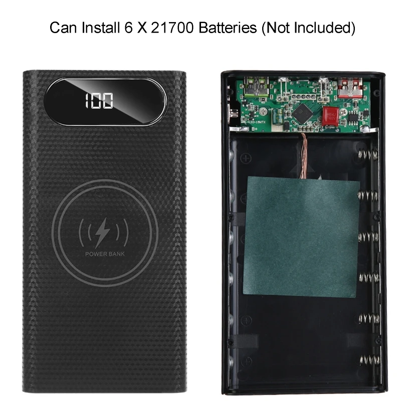 10W-22-5W-Fast-Charge-21700-Power-Bank-Shell-6-Slot-DIY-Battery-Power ...