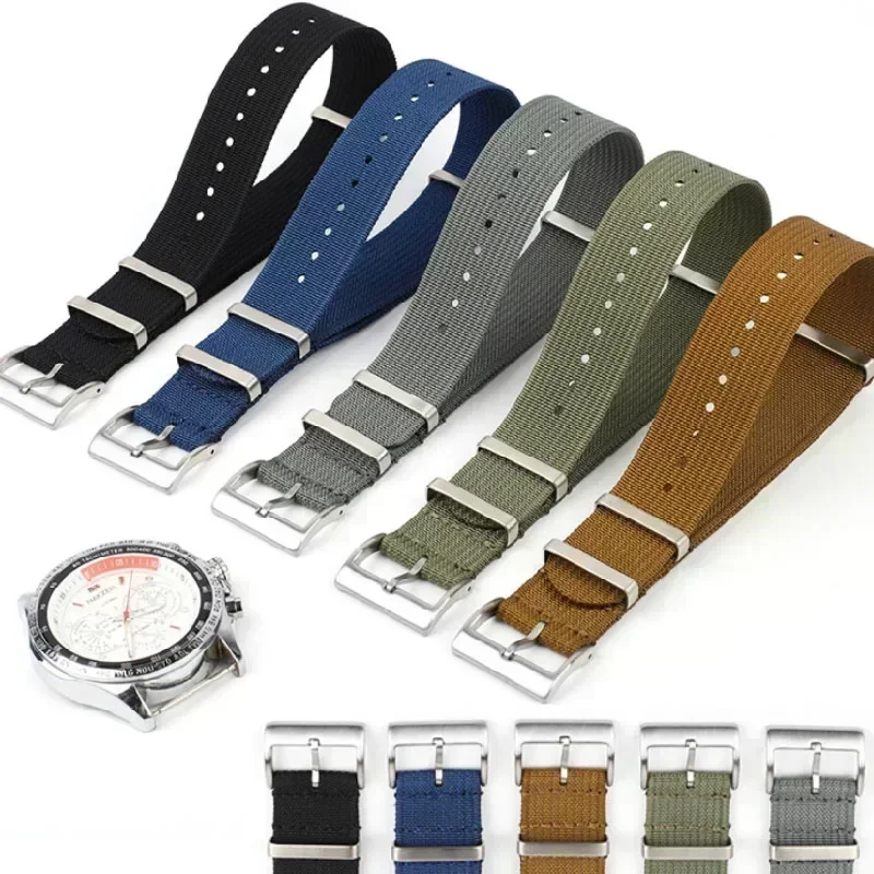 Premium-grade-Ballistic-Nylon-Watch-Strap-20mm-22mm-Nylon-Canvas-Wrist ...