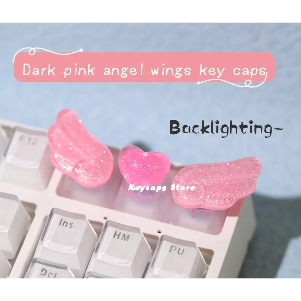 Handmade-Personality-Girl-Cute-Gift-Angel-Wing-Key-Cap-Lovely ...