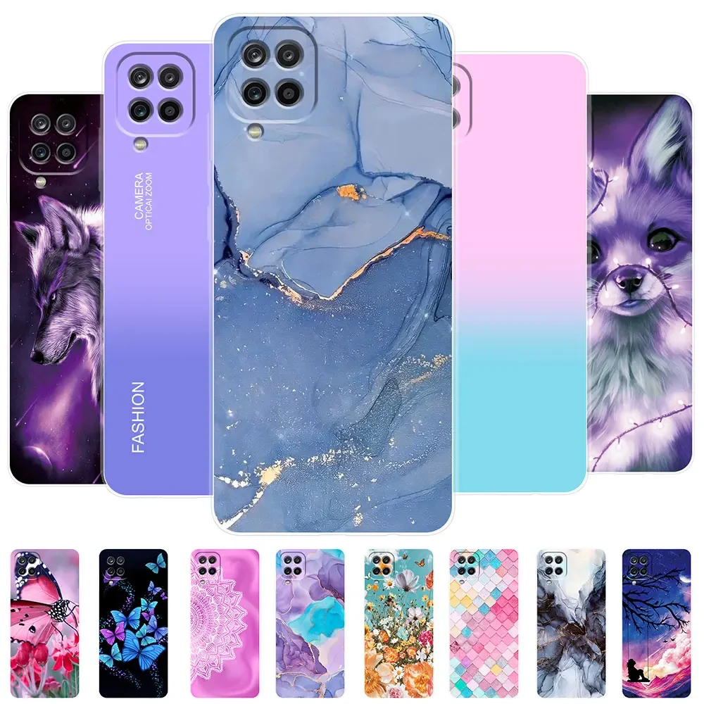 For Samsung A12 Case Galaxy A12 Cover Girls New Clear Soft Silicone ...