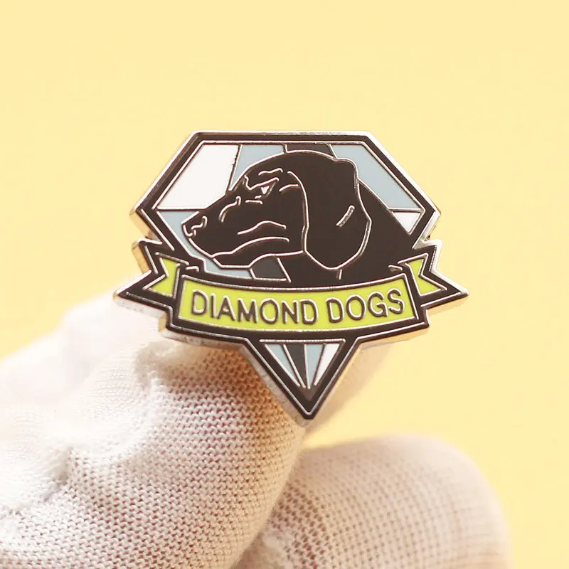 Funny-Metal-Gear-Solid-Enamel-Lapel-Pin-Game-Diamond-Dogs-Badge-Jewelry ...