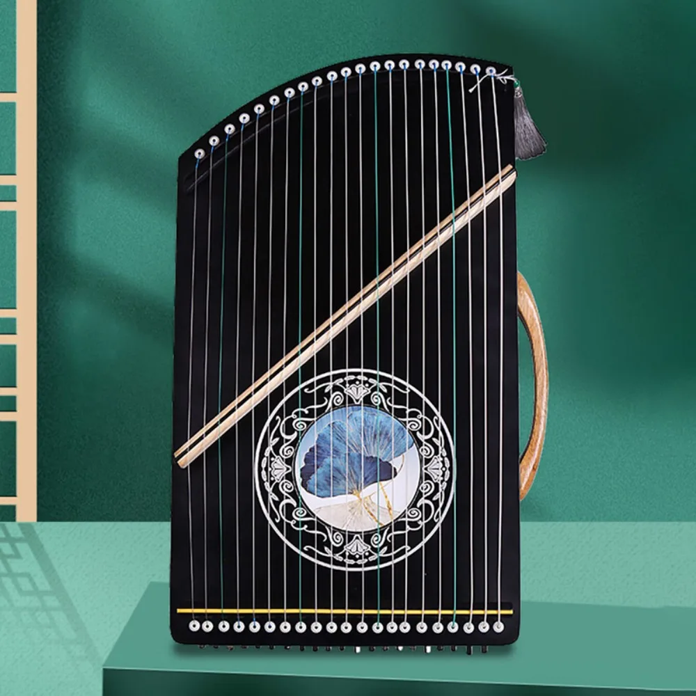 14 21 Strings Guzheng Portable Wooden Guqin Chinese Mini Zither ...