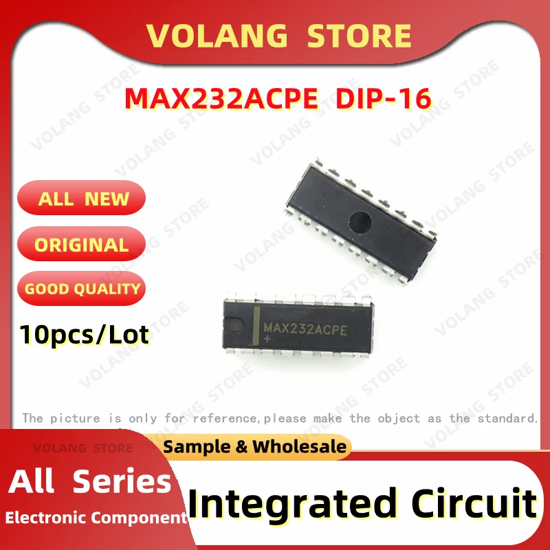 10Pcs/LOT MAX232 DIP16 MAX232ACPE Integrated Circuit 232ACPE+ DIP 16 New Spot Chip IC ...