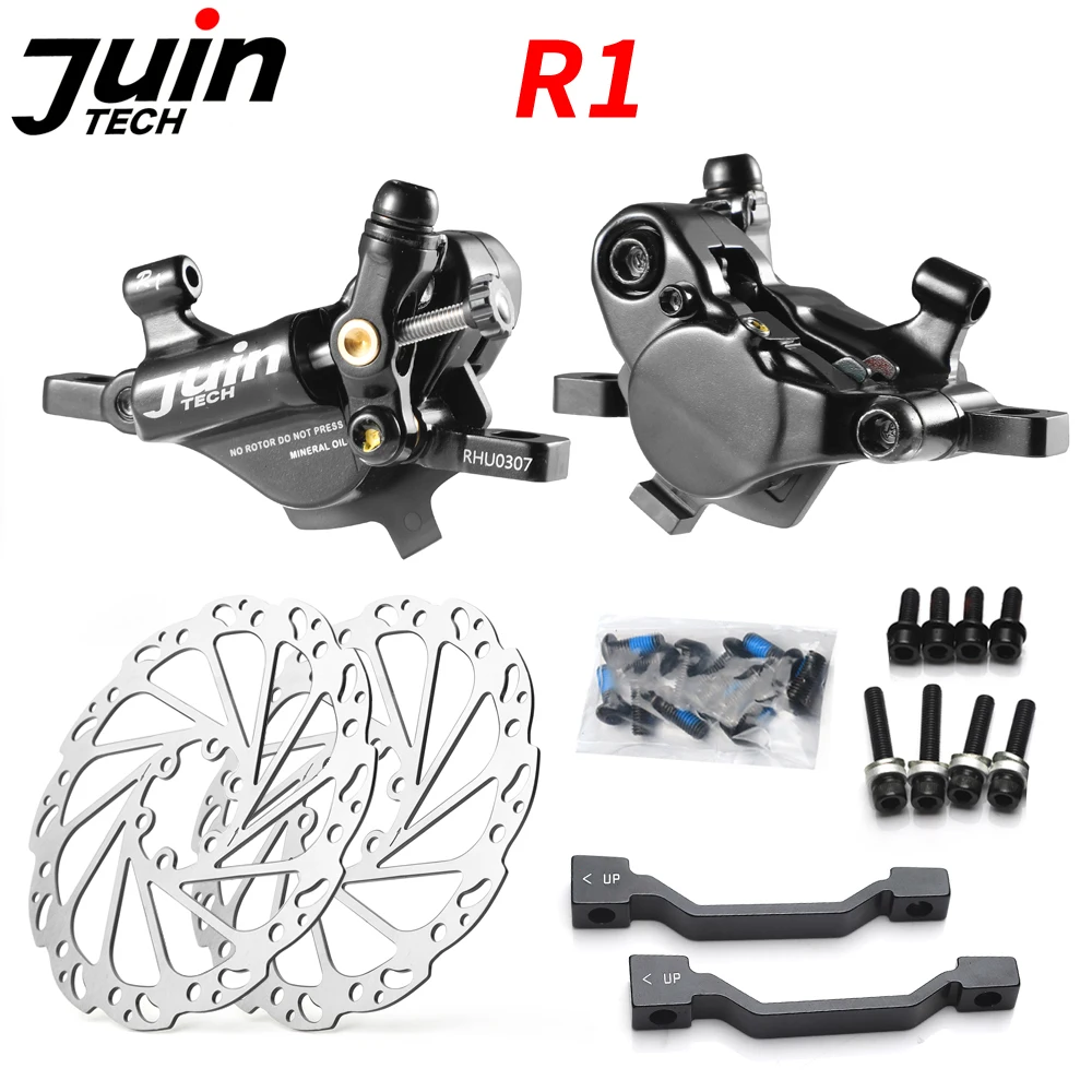 Juin Tech R1 Bicycle Disc Brake Caliper Mtb Line Pull Hydraulic Brake ...