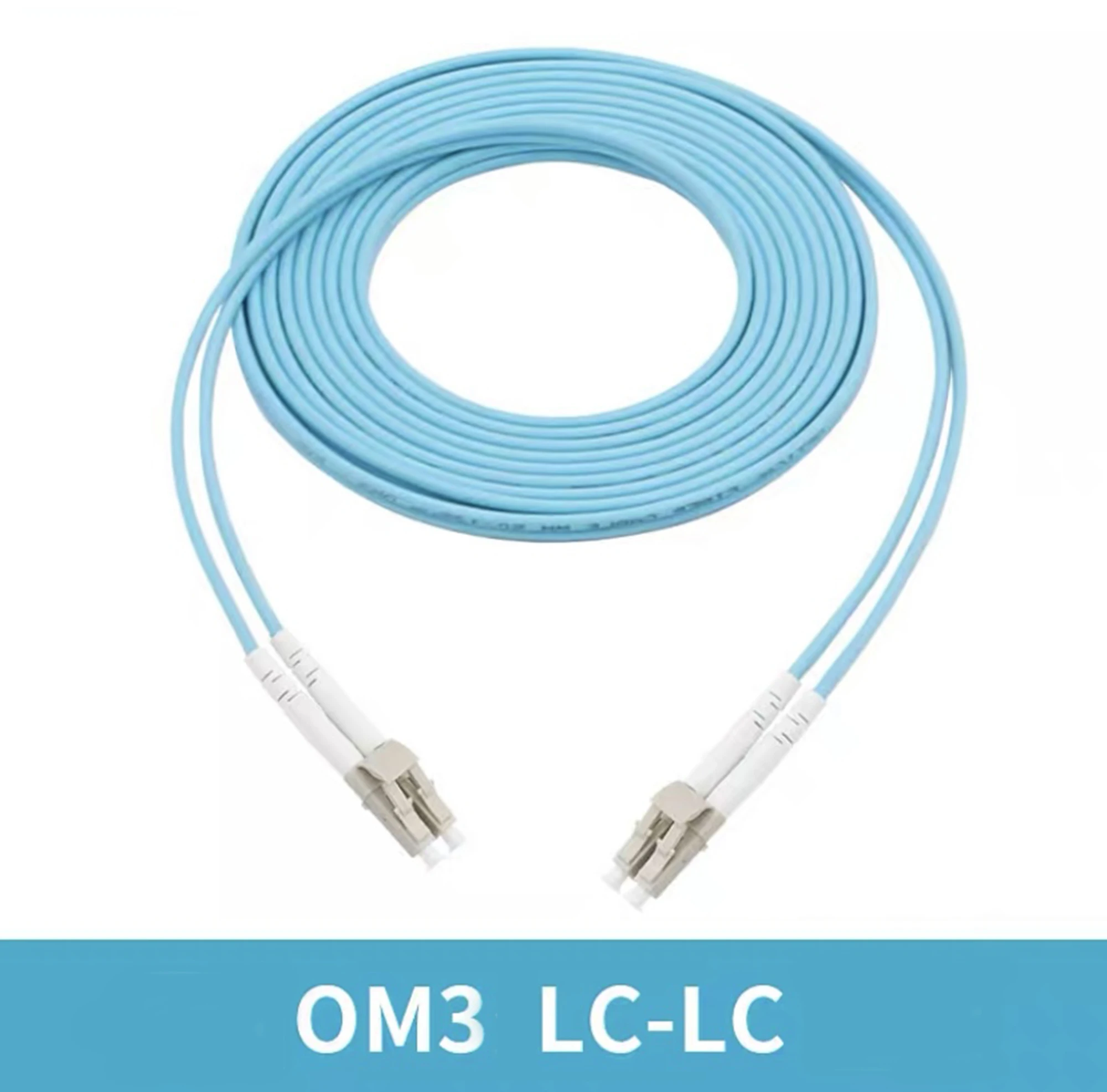 1m Om3 Lc To Lc Fibre Patch Cable Leads Multimode Upc Duplex 50/125 ...