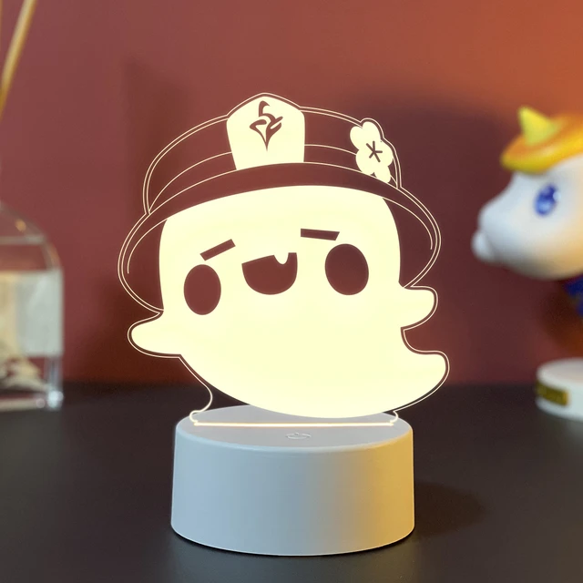 Genshin Impact Yae Miko Hu Tao Raiden Shogun Anime Figure 3d Led Lamp ...