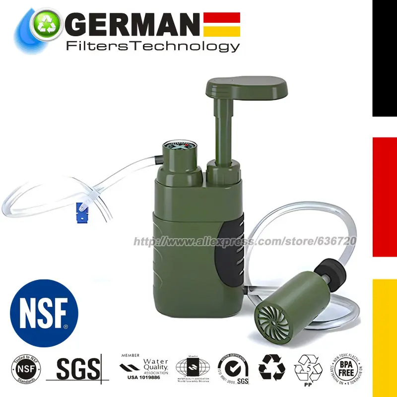 K8187-Filter-Hand-Pump-Camping-Water-Filtration-System-100000Gallons ...