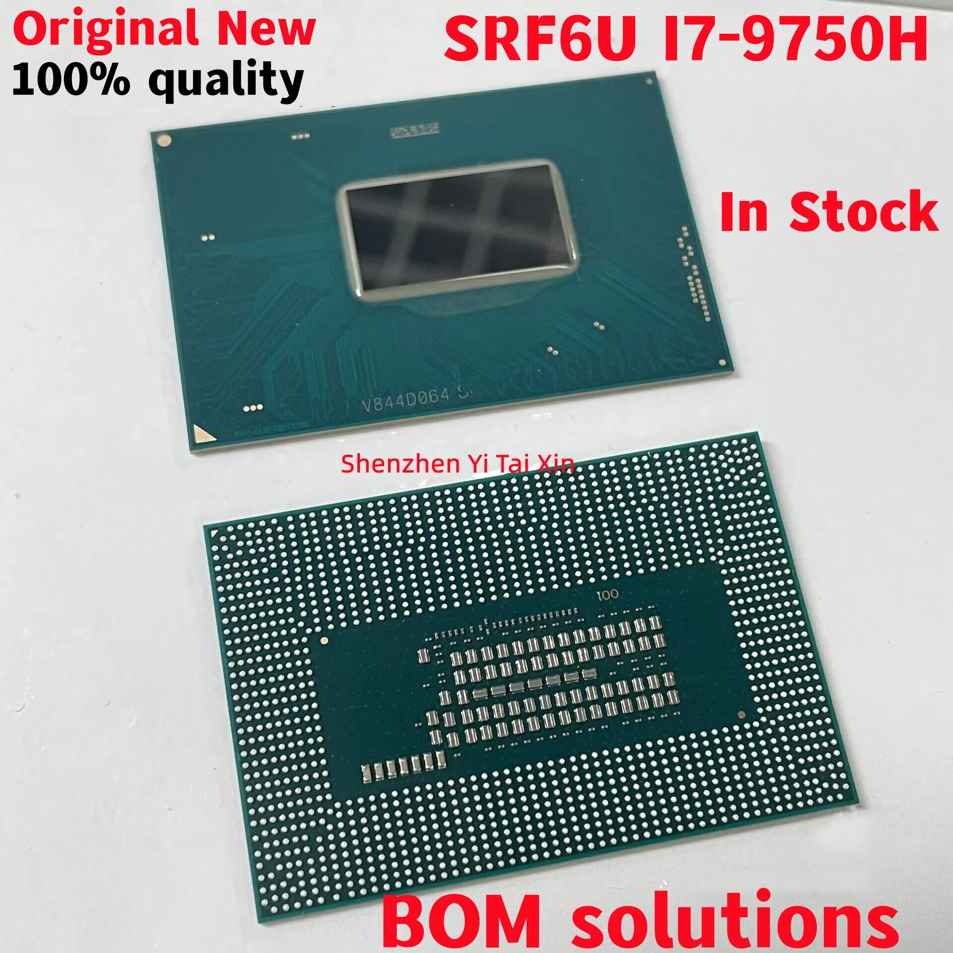 100% New laptop SRF6U I7 9750H i7 9750H SRF6X i5 9300H I5 9300H CPU BGA ...