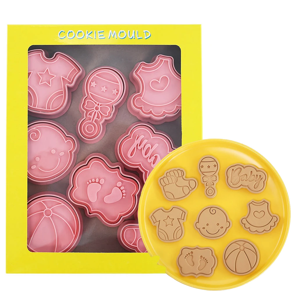 8pcs-set-Cute-Cartoon-Baby-Cookie-Mold-Cookie-Press-Mold-Fondant-Cookie ...