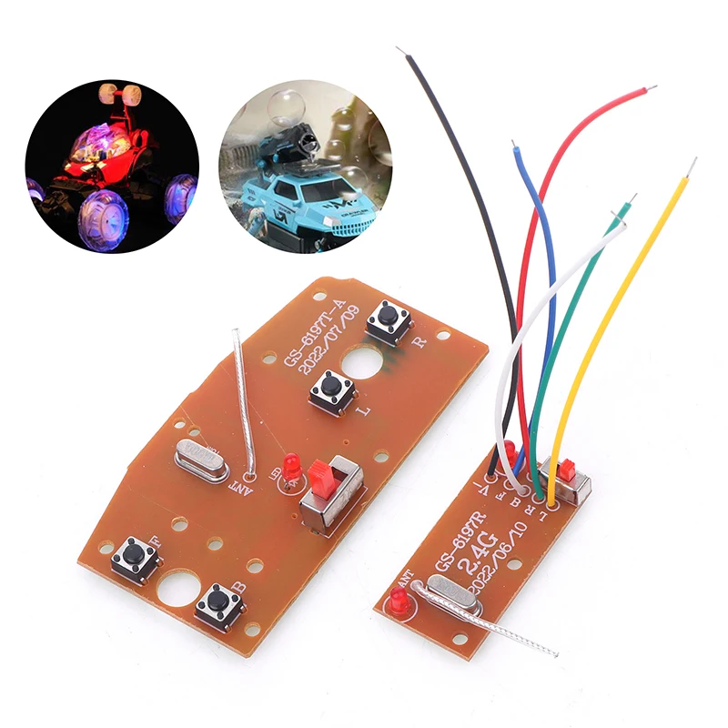 1Set-2-4G-Four-Channel-Transmitter-Receiver-Board-For-RC-Car-Remote ...