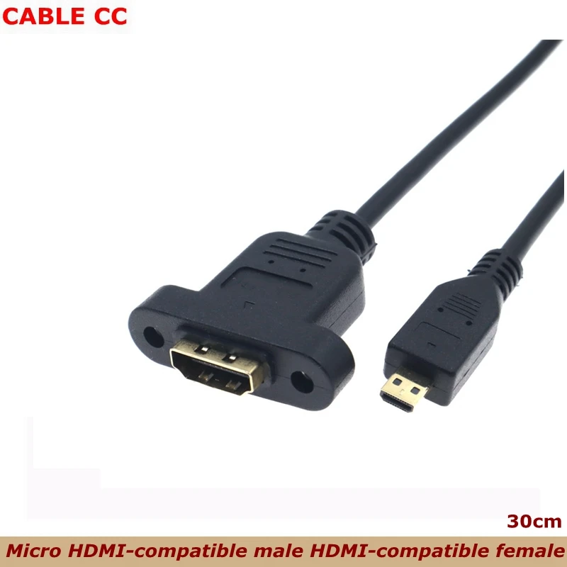 Micro-HDMI-Compatible-Male-to-HDMI-Compatible-Female-Extension-30cm ...
