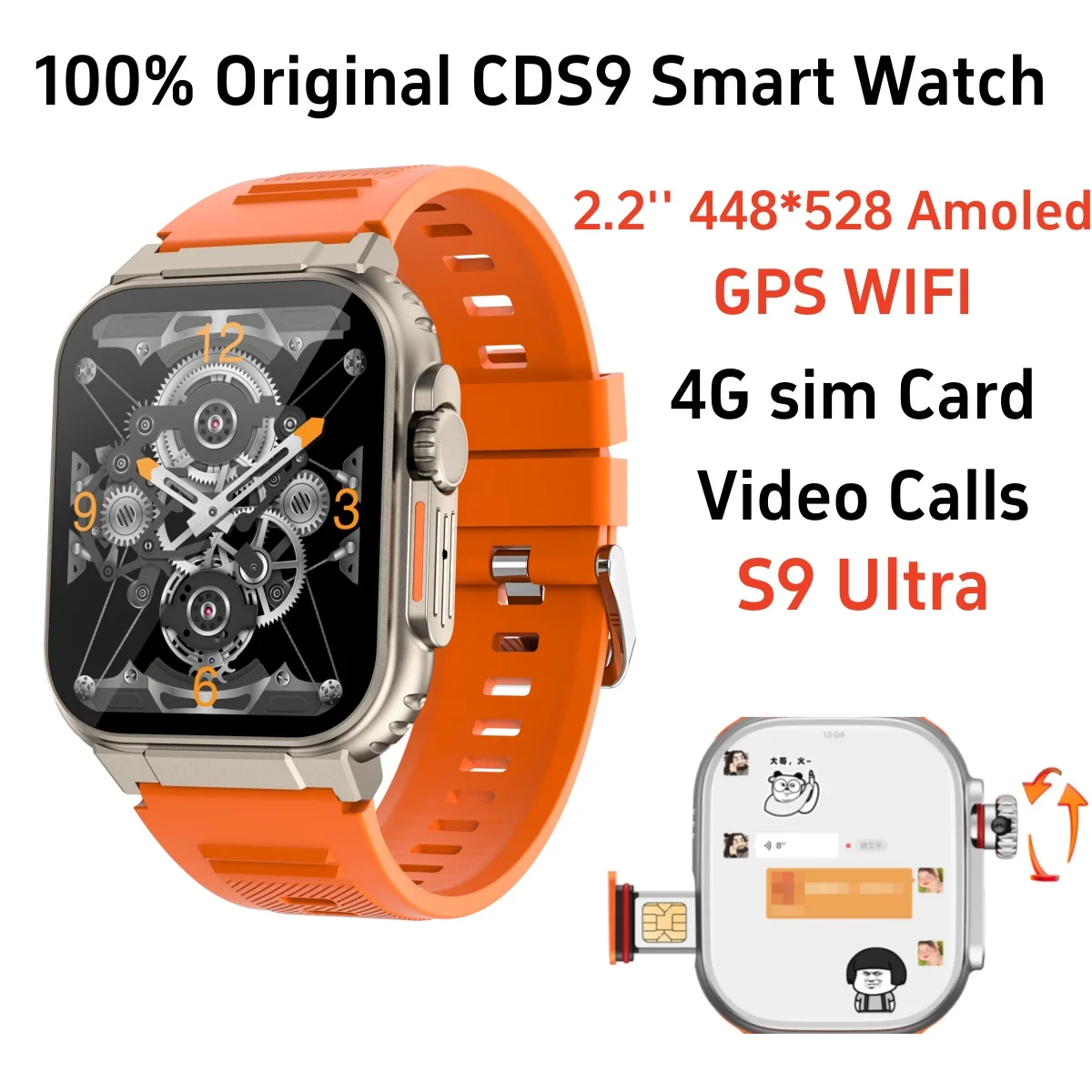 CDS9-S9-Ultra-reloj-inteligente-Android-dispositivo-Original-con ...