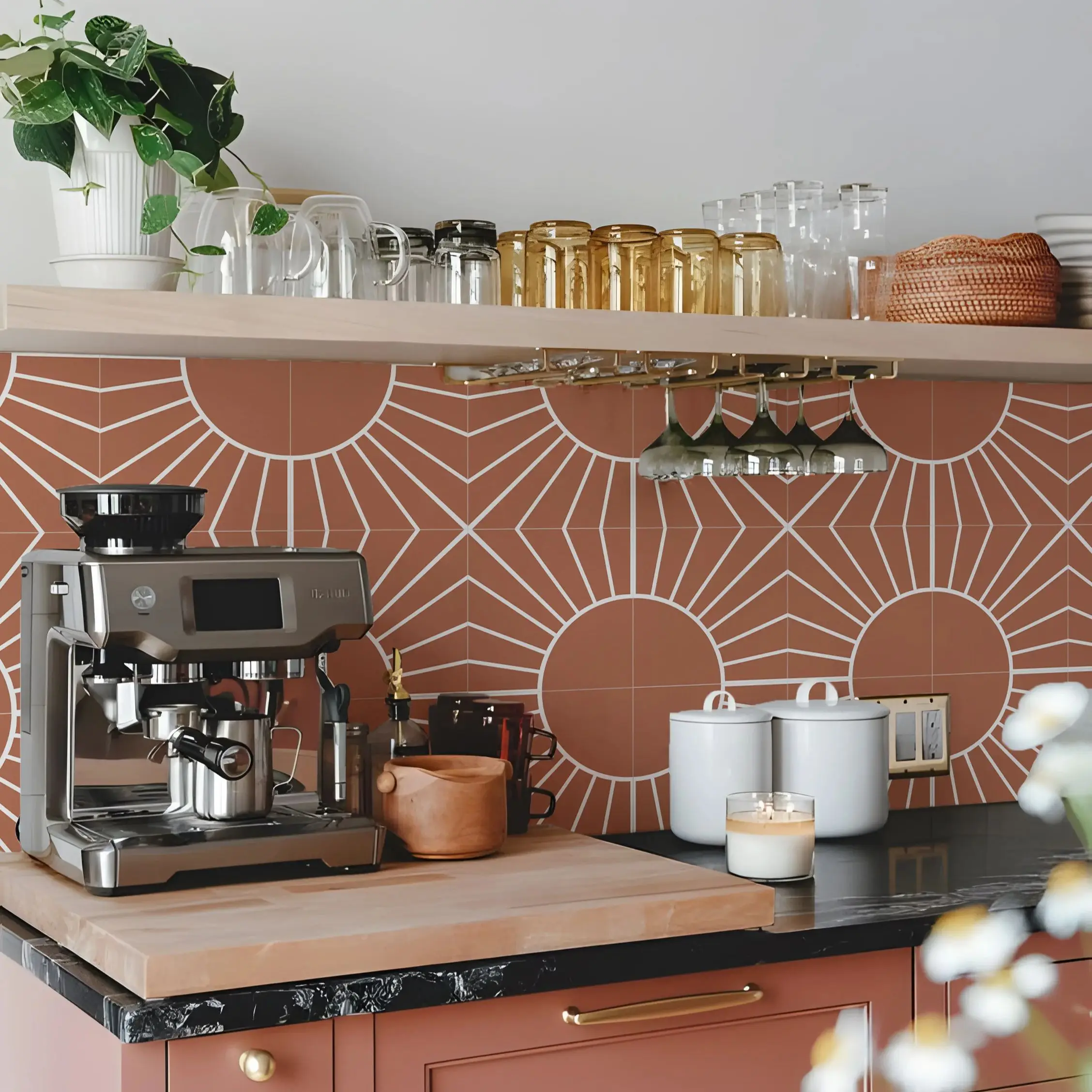 7-87-x-7-87-Waterproof-Midcentury-Modern-sunburst-Stick-on-Wall-Tiles ...