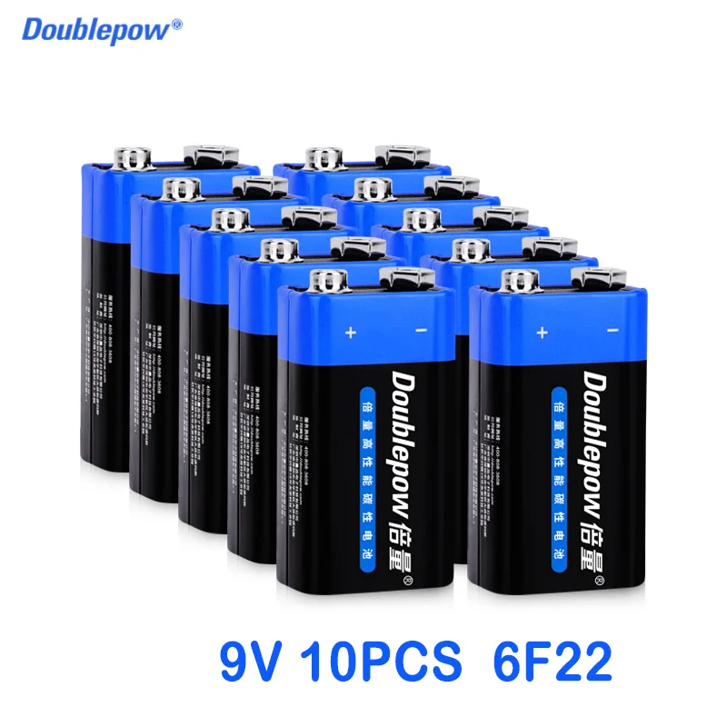 6v Car Battery|eco-friendly 9v 6f22 Zinc Carbon Batteries 10pcs For ...