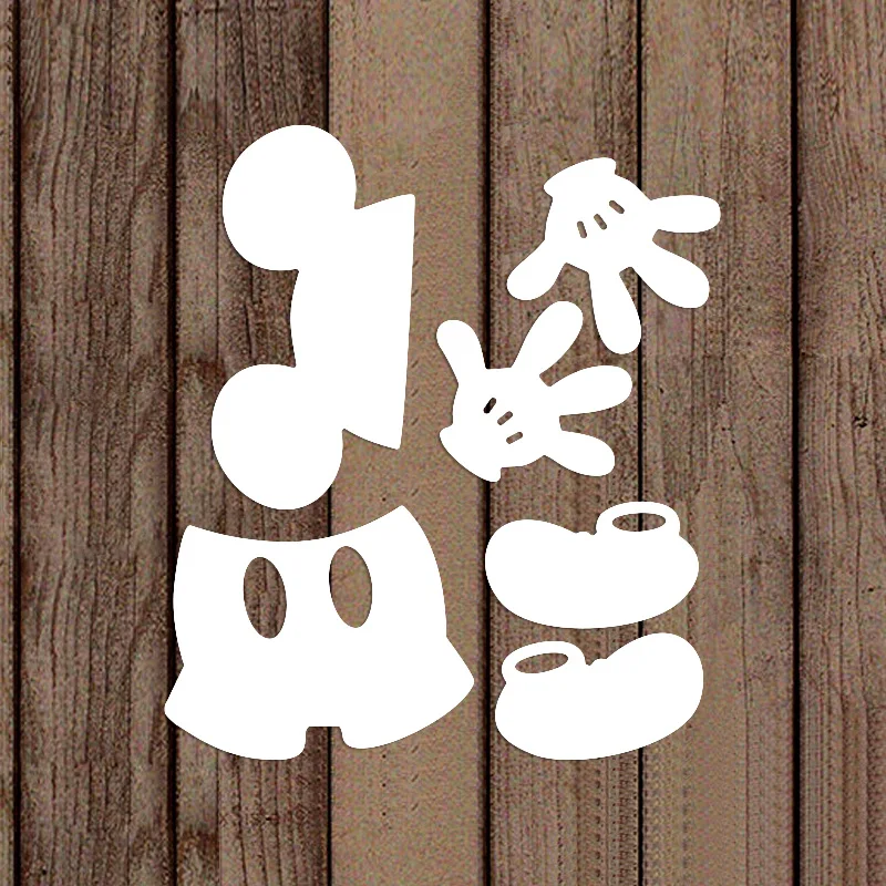 Mickey Mouse Shoe Template