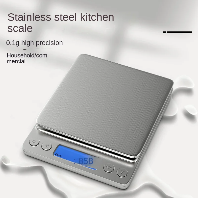 Baking-Food-Electronic-Scale-High-Precision-Stainless-Steel-Small-Gram ...