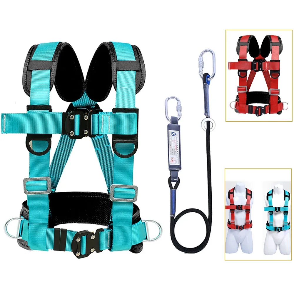 High-altitude-Work-Safety-Harness-Three-Point-Safety-Belt-Rope-Hook ...