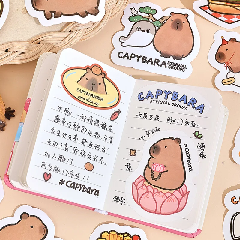 50pcs-Capybara-Stickers-Book-Computer-Ornament-Kawaii-Capybara-Sticker ...