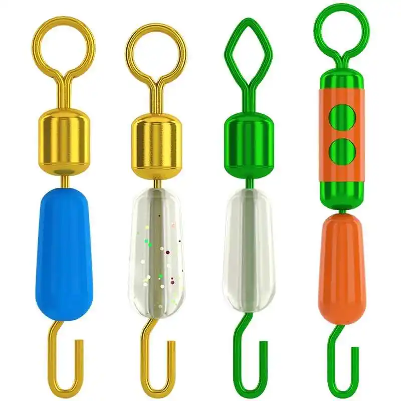 10PCS Quick Sub Clamp Fishing Gear Quick Opening Fishing Hook Connector ...