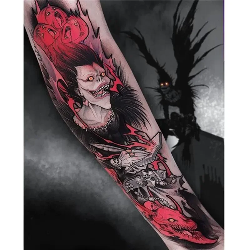 Anime-DEATH-NOTE-Ryuk-Temporary-Tattoos-Black-Death-Demon-Transfer ...