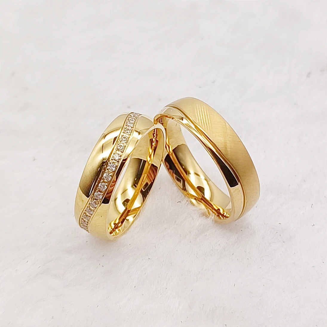 High-Quality-Wedding-Rings-Couples-Designer-Cz-Diamond-18k-Gold-Plated ...