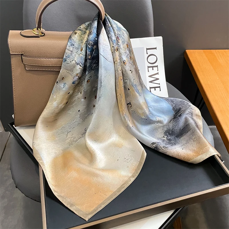 100-Real-Silk-Scarf-New-70CM-Natural-Shawl-Wraps-Women-Ladies-Fashion ...