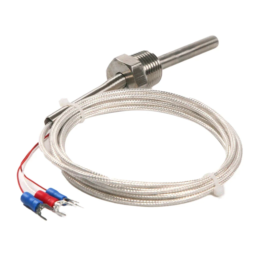 RTD-Pt100-Temperature-Sensor-Stainless-Steel-Probe-3-Wires-3Meters ...