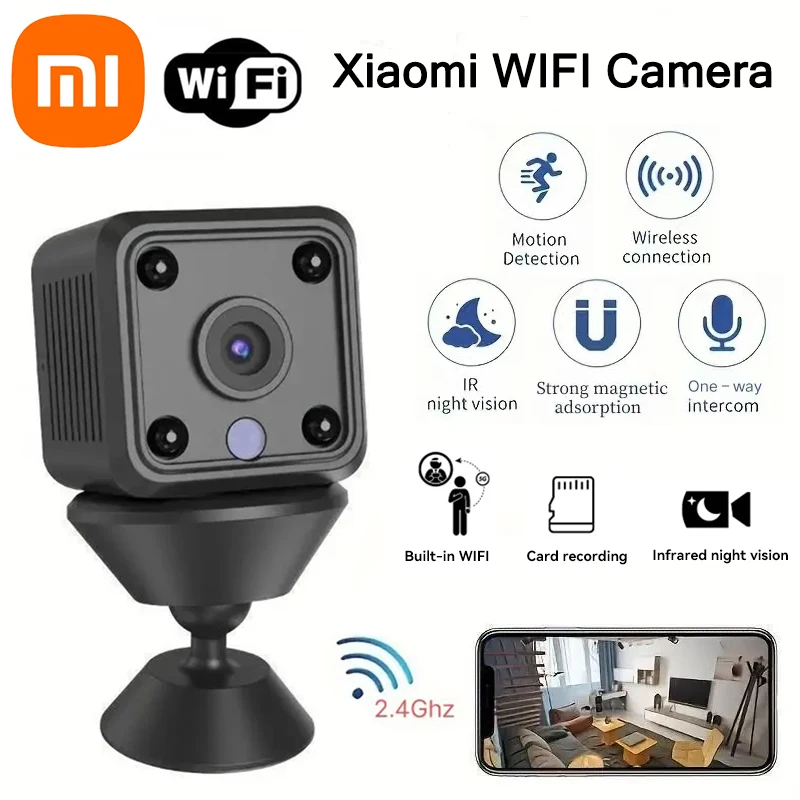 Xiaomi-Smart-Life-Mini-C-mera-Sem-Fio-Wi-Fi-Monitor-Remoto-Bateria ...