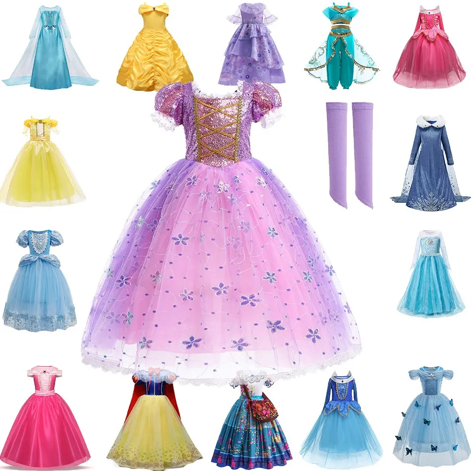 Girls Princess Costume Kids Encanto Mirabel Isabela Photography Outfit ...