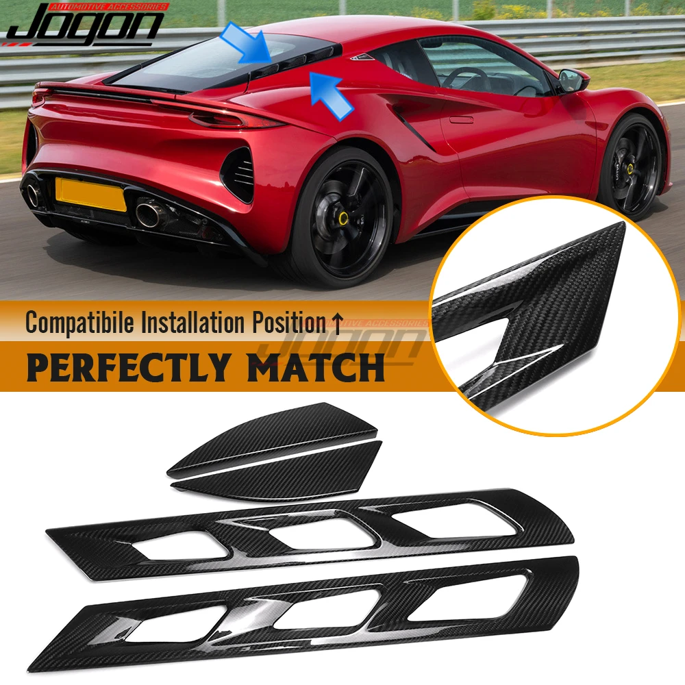 For-Lotus-Emira-GT4-2022-2024-Real-Carbon-Fiber-Exterior-Car-Rear ...